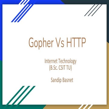 Gopher Vs HTTP | PPT