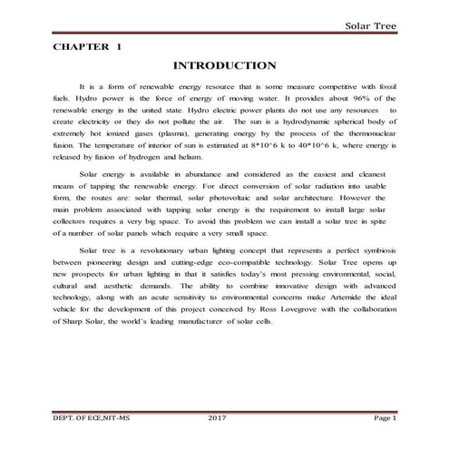 solar tree report | DOCX