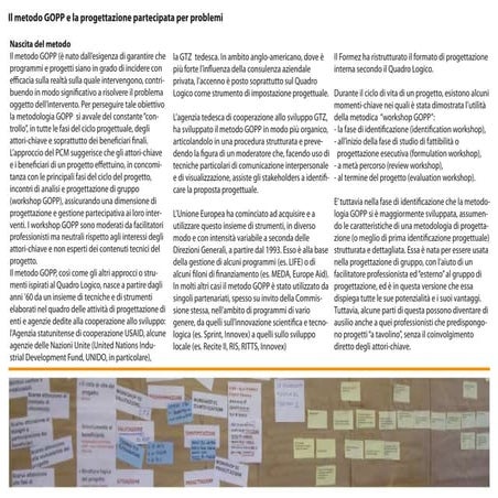 Gopp progettare per obiettivi | PDF