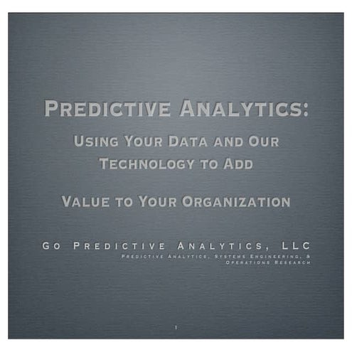 Go Predictive Analytics | PPT