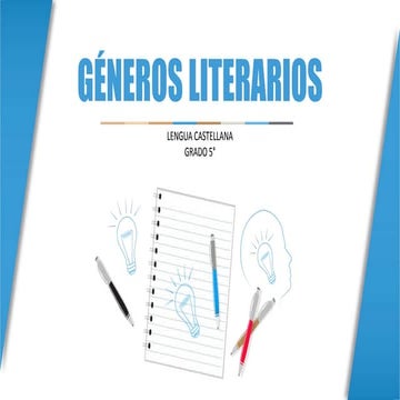 Géneros Literarios | PPTX