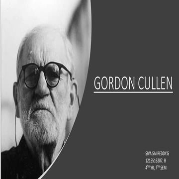 Gordon cullen | PPTX