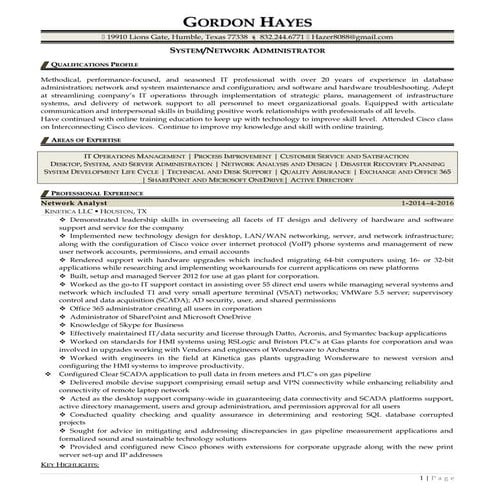 Gordon hayes | DOC | Computer Networking | Computing