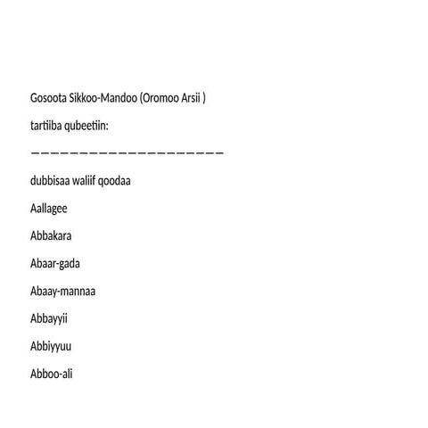 Gosoota oromoo Arsii and his name .pptx