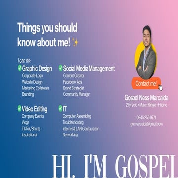 Gospel's Portfolio | PPT