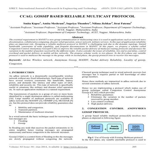 Gossip Based Reliable Multicast Protocol Pdf Computer Networking