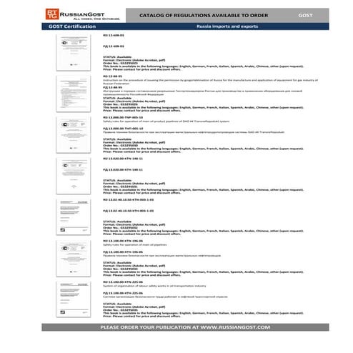 Gost standard 1127 (catalog) | PDF
