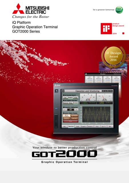 Mitsubishi graphic operation terminal got2000 series gt2103 new product ...