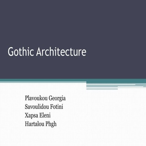 Gothic architecture | PPT