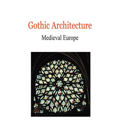 Gothic Architecture- Gothic architecture originated in northern France ...