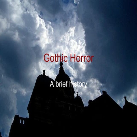 Gothic literature pp | PPT