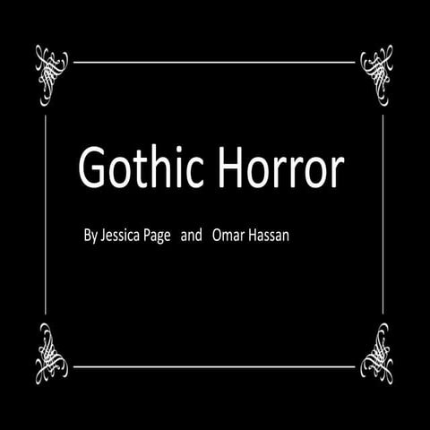 Gothic Horror | PPTX