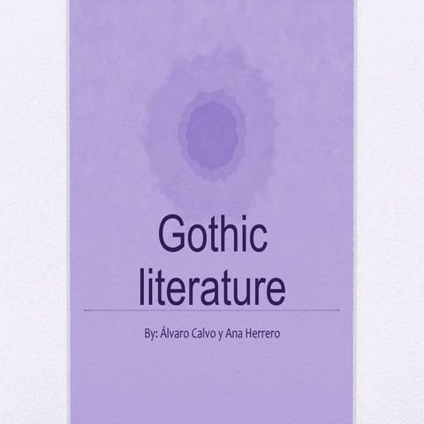 Gothic literature | PPT