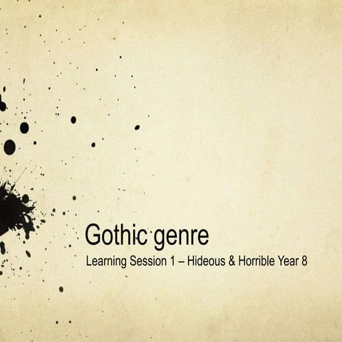 Gothic lit ls1 | PPT