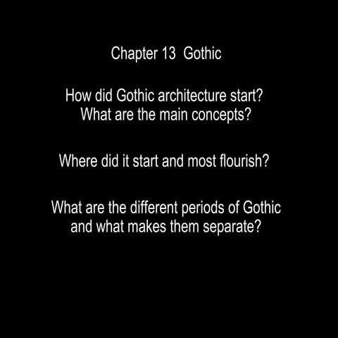 Art History HS Gothic | PPT