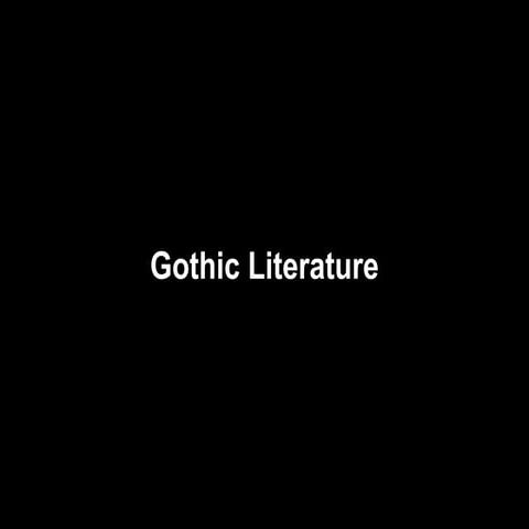 Gothic slideshow | PPTX