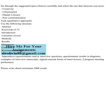 Go through the suggested topics (below) carefully and select the one.pdf