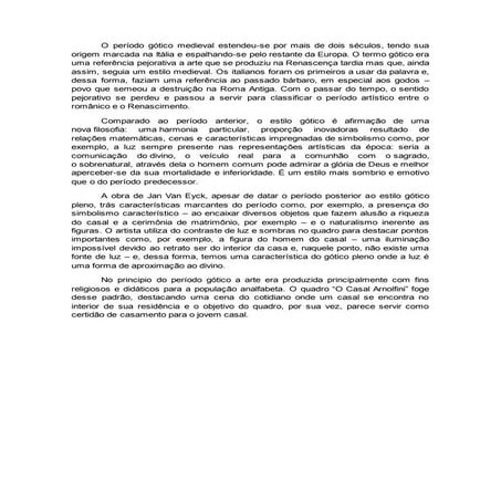 Resumo do período gótico | DOCX
