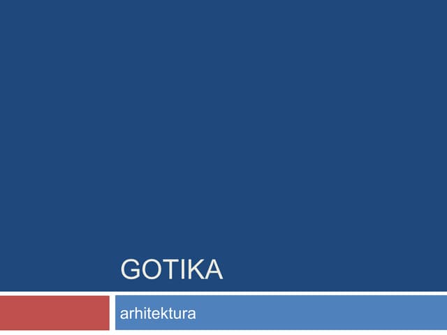 Romanika, gótika | PPT