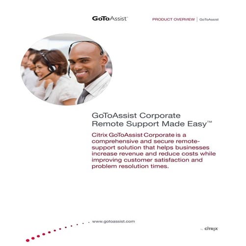 Go To Assist Corporate Product Overview | PDF