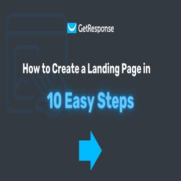 How to create a landing page in 10 easy steps with GetResponse | PDF