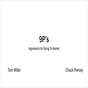 9Ps to help you go to market with your new business software product | PPT