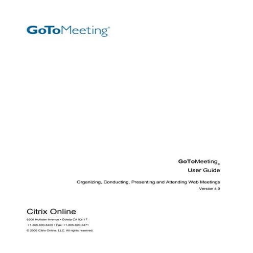 GoToWebinar Attendee Guide | PDF