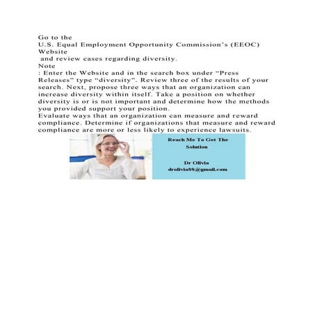 Go to the U.S. Equal Employment Opportunity Commission’s (EEOC) We.docx