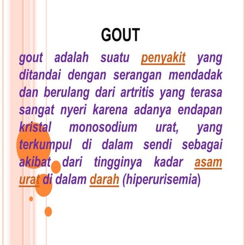 Gout | PPTX