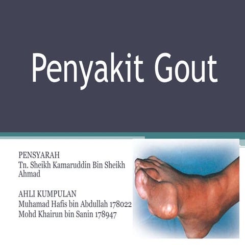Gout | PPTX