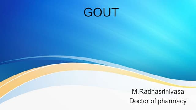 Gout | PPTX