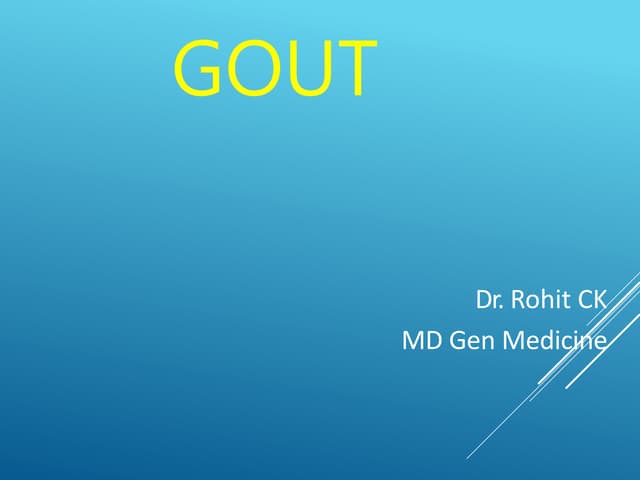 Gout | PPTX