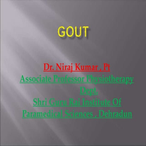 Gout | PPTX