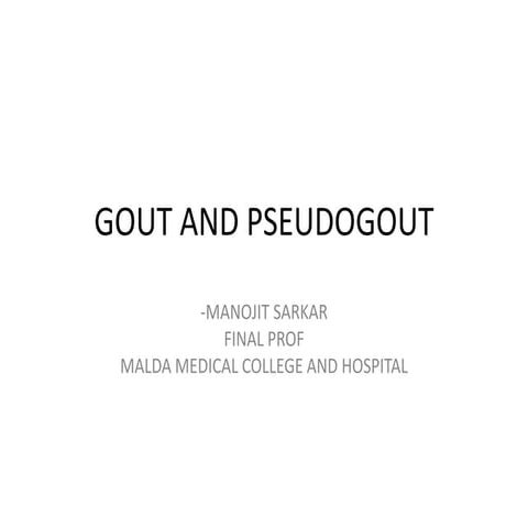 Gout | PPTX