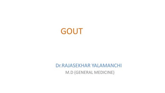 Pathophysiology of Gout | PPTX | Endocrine and Metabolic Diseases | Diseases and Conditions