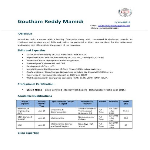 Goutham-Profile | PDF