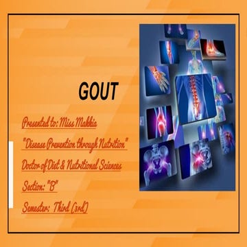 Gout presentation | PPTX