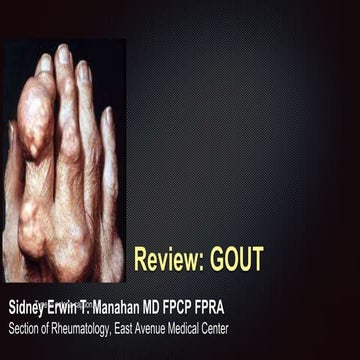 Gout Review for Residents | PPT