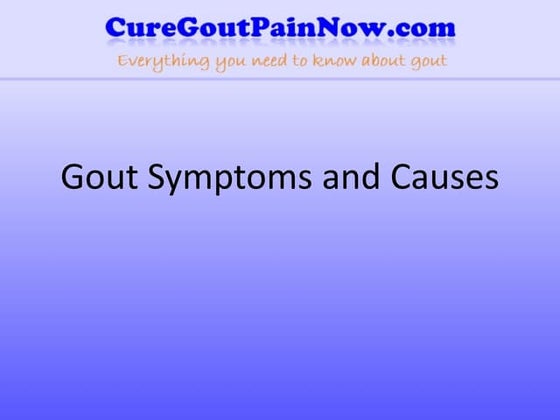 Symptoms Of Gout | PDF | Bone and Joint Conditions | Diseases and ...
