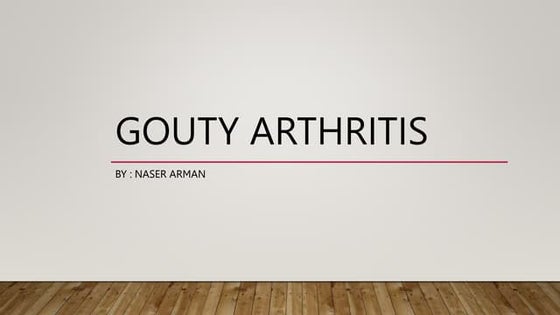 Pathophysiology of Gout | PPT
