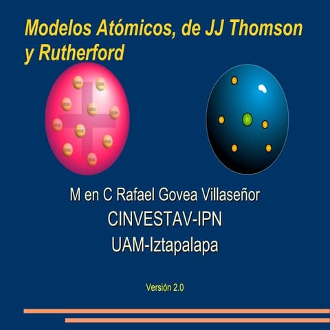 Modelos atómicos, de JJ Thomson y Rutherford | ODP