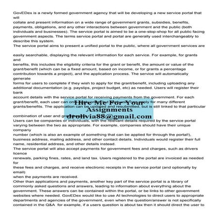 GovEDex is a newly formed government agency that will be dev.pdf
