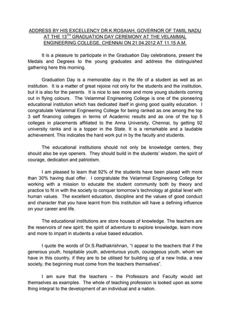 Freshers speech | DOCX