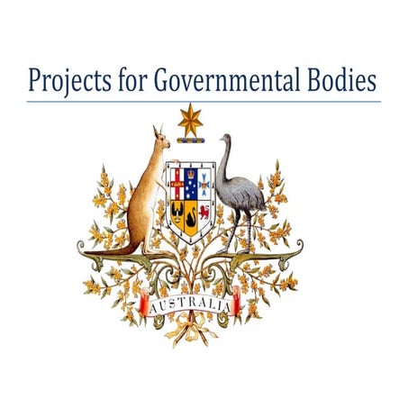 Projects for Governmental Bodies | PPT
