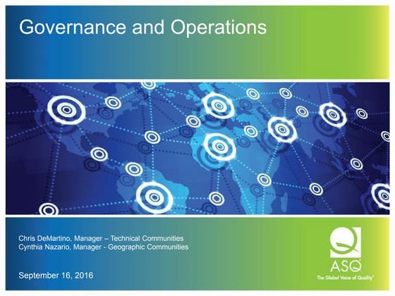 Asq governance 2014 | PPT
