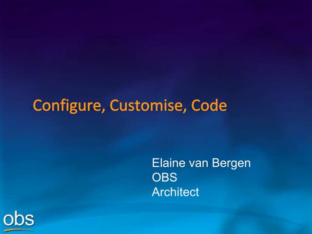 Governance Configure Customise Code | PPTX | Web Development | Internet Governance Configure Customise Code | PPTX | Web Development | Internet