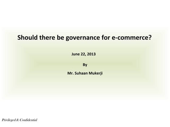 E commerce in india | PPTX | Internet | Computing