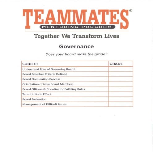 Good Governance! - Handouts | PDF