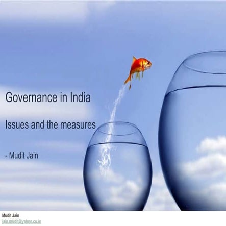 Governance in India - Issues and Measures | PPTX