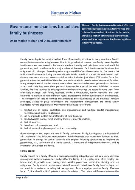20160618 Family Charter Summary | PDF